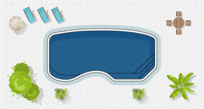 10m Belmont Large Swimming Pool | Buy Fibreglass Pools Online and Save