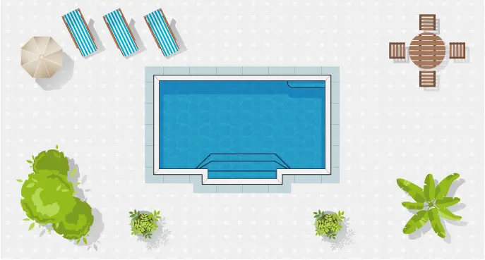 6m Rectangle Swimming Pool | Buy Fibreglass Pools Online and Save